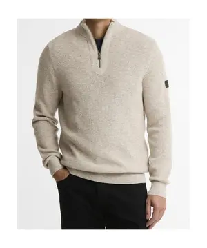 Barbour Quarter Zip Rib Knit Sweater