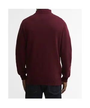 Barbour Quarter Zip Rib Knit Sweater