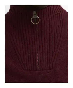 Barbour Quarter Zip Rib Knit Sweater