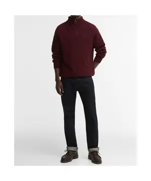 Barbour Quarter Zip Rib Knit Sweater