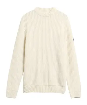 Barbour Ribbed Mock Neck Sweater - No