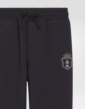 Dolce & Gabbana Patch-detail Fleece Trousers