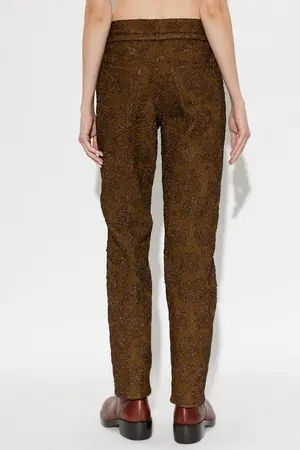 Dries Van Noten Slim-leg Jacquard Pants