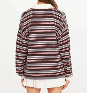 The Upside Wonder Striped Long Sleeve Knitted Top