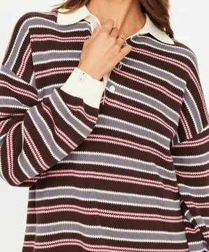 The Upside Wonder Striped Long Sleeve Knitted Top