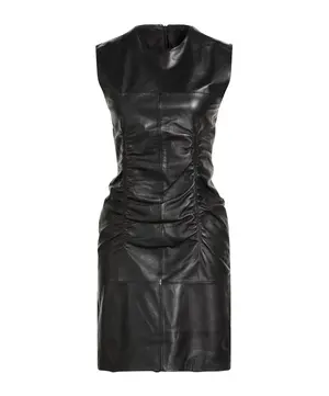Sportmax Sleeveless Bodycon Leather Skirt