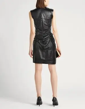 Sportmax Sleeveless Bodycon Leather Skirt