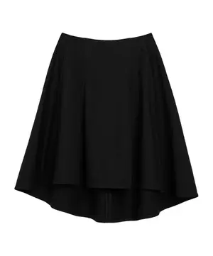AMI Paris High-low Flared Skirt - Black