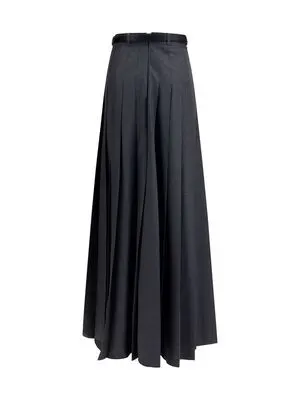SELF-PORTRAIT Pleated Maxi Skirt