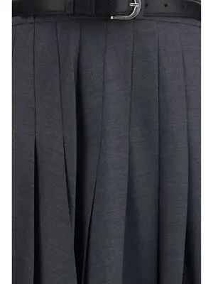 SELF-PORTRAIT Pleated Maxi Skirt