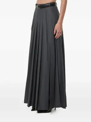 SELF-PORTRAIT Pleated Maxi Skirt
