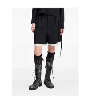 ANN DEMEULEMEESTER Brushed Leather Lace-up Combat Boots
