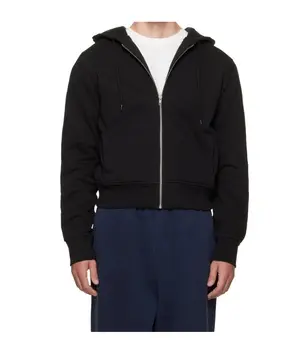ENTIRE STUDIOS Slim Zip Up Hoodie - Black