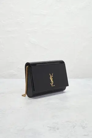 Saint Laurent Vicky Minaudiere Bag In Black