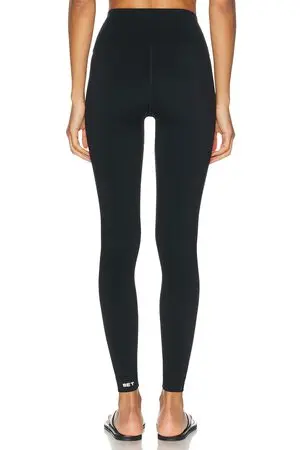 SET ACTIVE Sportbody Sporty High Rise Legging In Black