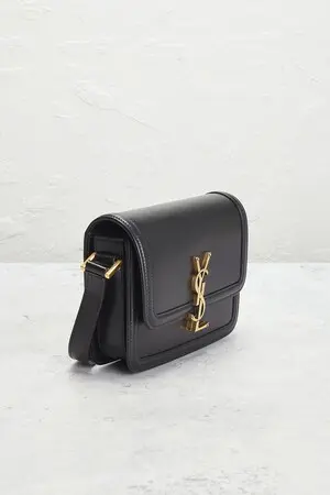 Saint Laurent Small Solferino Satchel Bag In Noir In Black