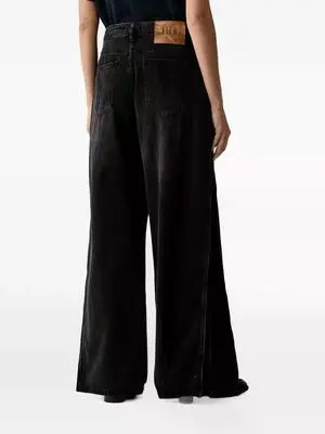 ELEH Faded Wide-leg Jeans