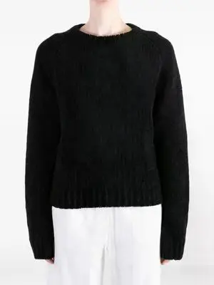 Auralee Ribbed-knit Raglan-sleeve Sweater