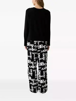 Dkny Logo-print Pajama Set