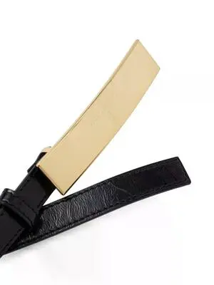 Patrizia Pepe Logo-plaque Leather Belt