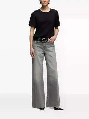 7 For All Mankind Tailorless Lotta Faded Wide-leg Jeans