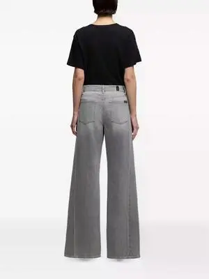 7 For All Mankind Tailorless Lotta Faded Wide-leg Jeans