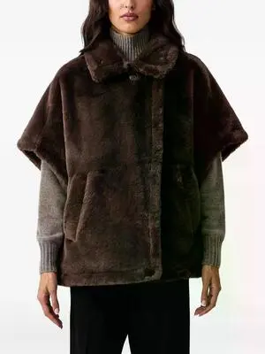 Dkny Faux-fur Short-sleeve Jacket