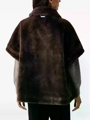 Dkny Faux-fur Short-sleeve Jacket