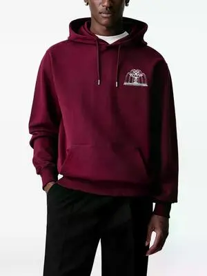 Drole De Monsieur Fountain-print Hoodie
