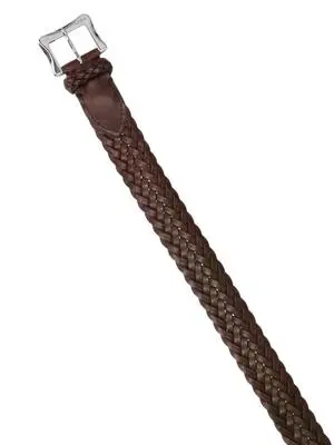 J & M DAVIDSON Woven Leather Belt