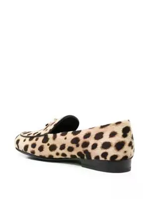 Tory Burch Lock Leopard-print Loafers