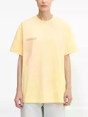 PANGAIA Text-print T-shirt - Yellow