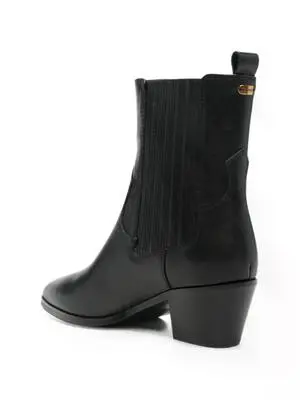 TWINSET Pointed-toe Panelled Boots