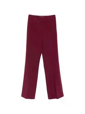 TWINSET Pressed-crease Wide-leg Trousers - Red