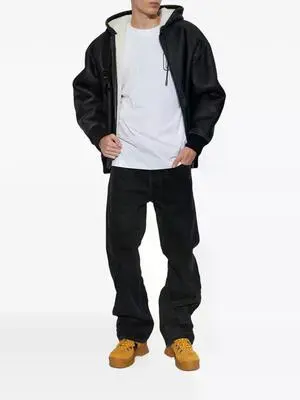 Off-White Shearling-lined Hooded Jacket