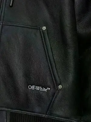 Off-White Shearling-lined Hooded Jacket