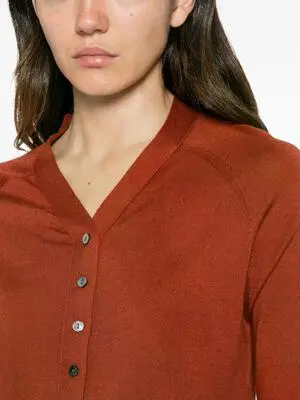 Alpha Studio Button-up V-neck Cardigan