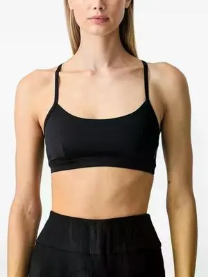 EA7 Train 7.0 Mesh-panelled Cropped Top And Bra Set