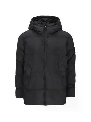 Stone Island 4100037 Crinkle Reps Ny Wind-resistant Down Jacket With Anti-drop - Blue