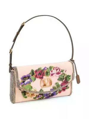 Valentino Garavani Small Devain Embroidered Shoulder Bag