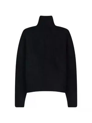 TONYWACK Ribbed-knit High-neck Jacket