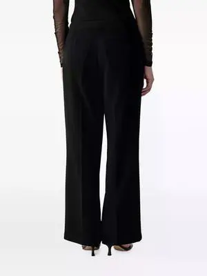 Dkny Logo-button Wide-leg Trousers