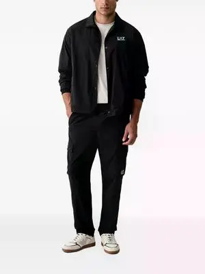 EA7 Logo-print Press-stud Jacket