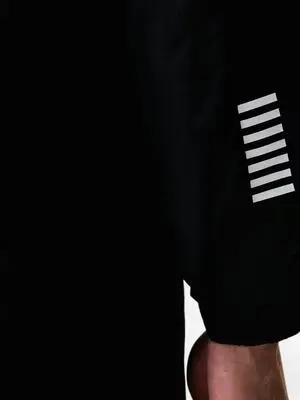EA7 Logo-print Press-stud Jacket