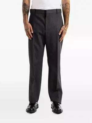 Balenciaga Pressed-crease Tailored Trousers - Grey