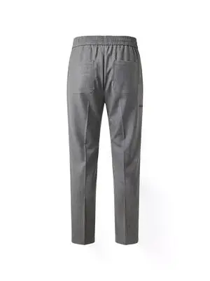 Peserico Elasticated-waist Tailored Trousers - Grey