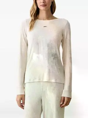 Dkny Ribbed-knit Pajamas