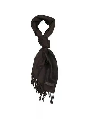Zegna Fringed-edge Cashmere Scarf - Brown
