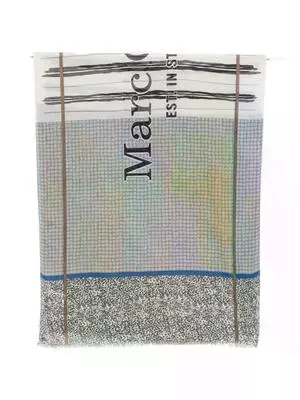 Marc O'polo All-over Print Scarf - Blue