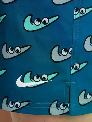 Nike Swoosh-print Swim Shorts